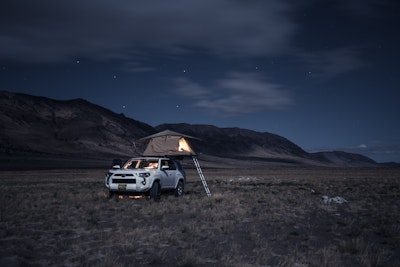 Camp at Mann Lake, Fields-Denio Road